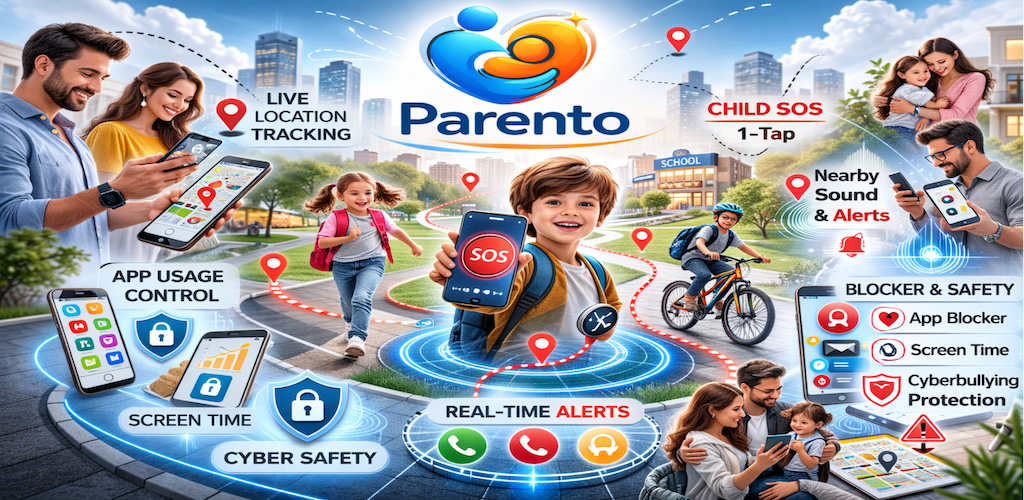 Parento | All-in-One Child Safety & Parental Control Platform